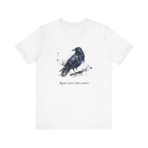 Raven About Halloween T-shirt Black Crow Shirt Raven Lover Gift Spooky ...