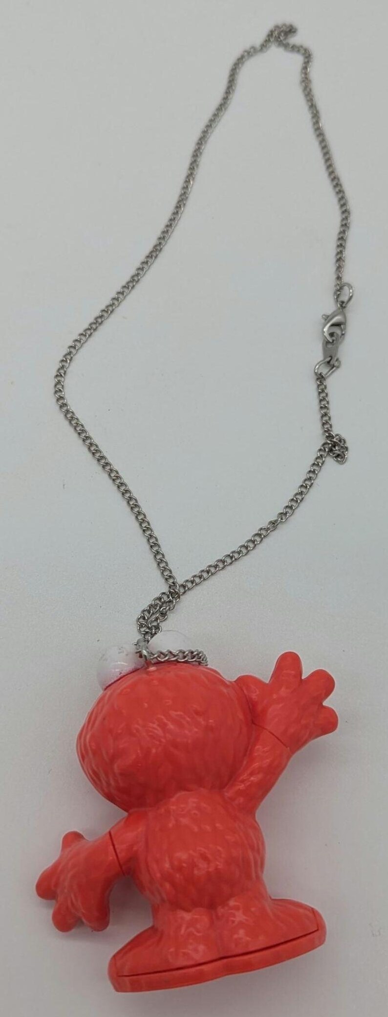 Elmo 21 Pendant Figurine Necklace W/ Silver Iron Chain, Toy Figure ...