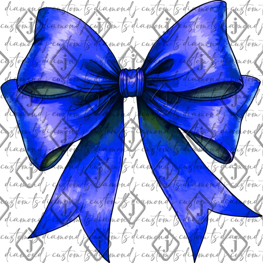 Coquette Royal Blue Bow, Royal Blue Coquette, Blue Bow Png, Blue School ...