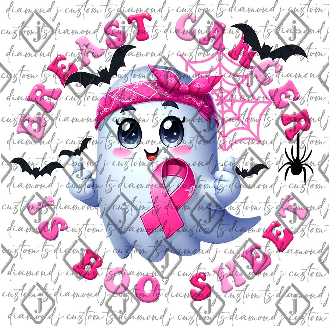 Breast Cancer is Boo Sheet, Halloween Ghost, Breast Cancer Awareness ...