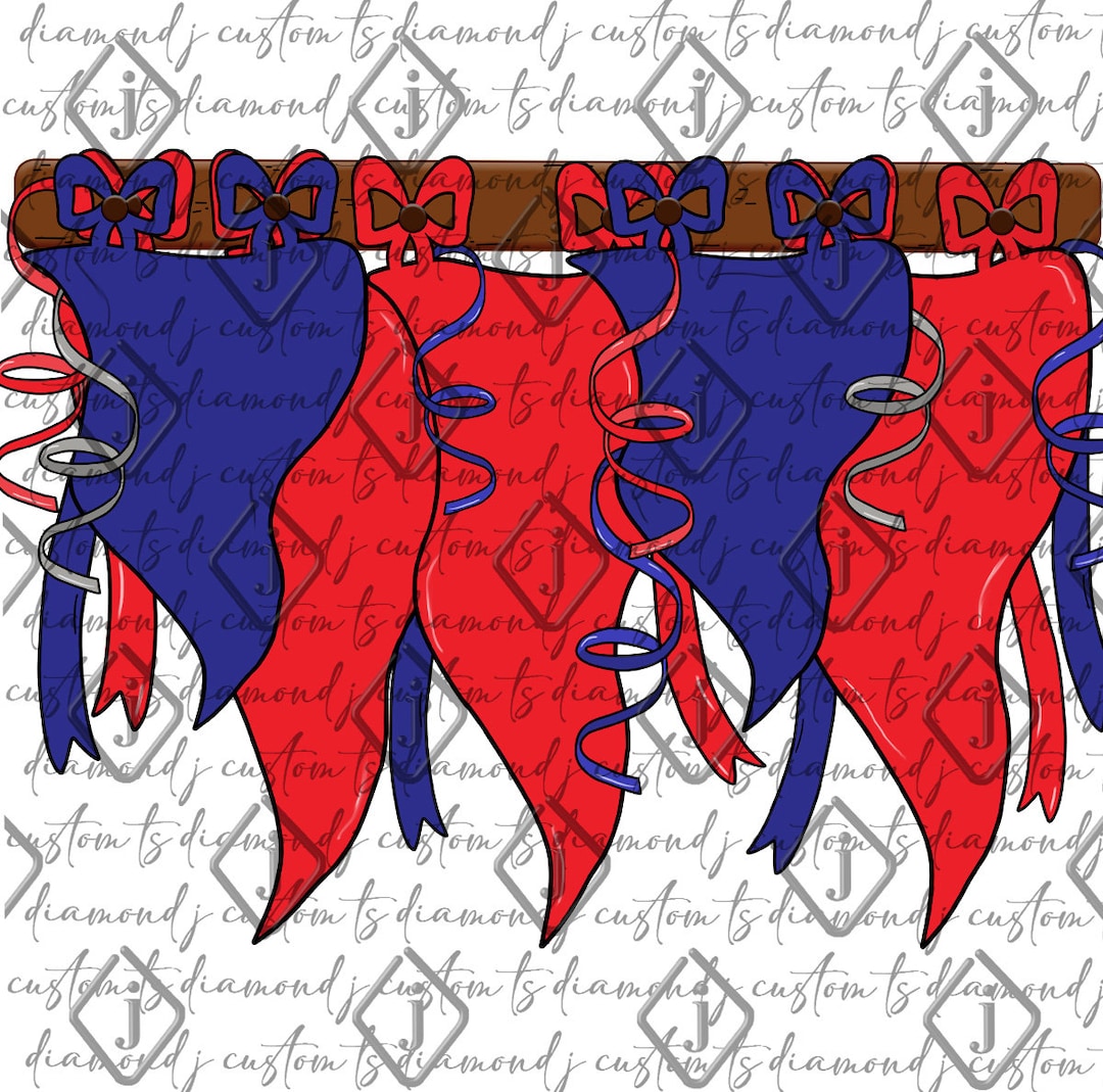 Pennant Banner PNG, Red & Blue, Homecoming Pennant, School Spirit ...