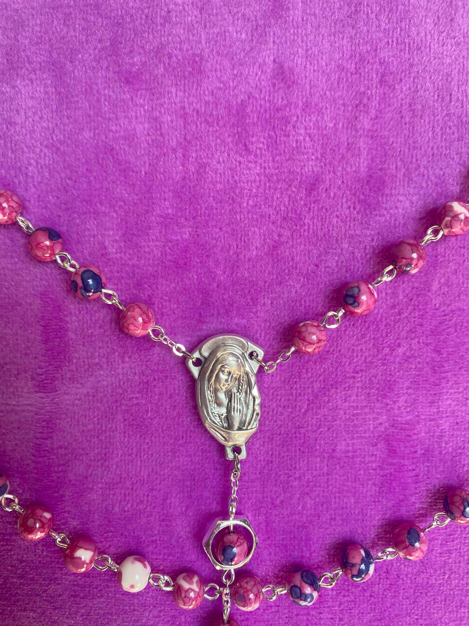 Blessed Virgin Mary Rosary Etsy