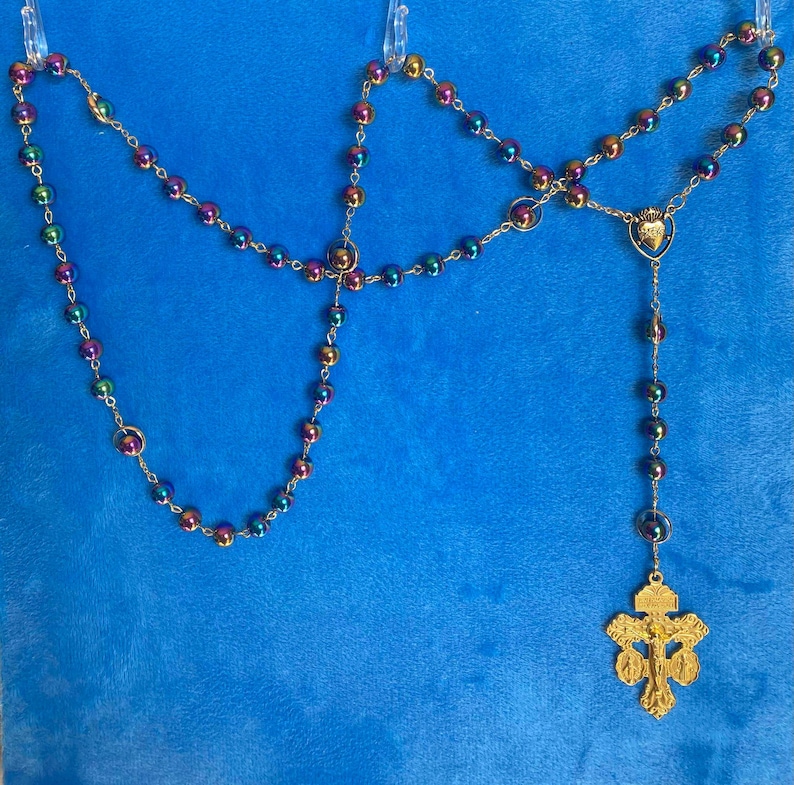 Sacred Heart Rosary - Etsy