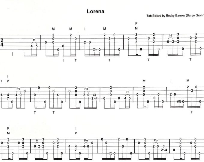 Lorena - Clawhammer Tab - Etsy