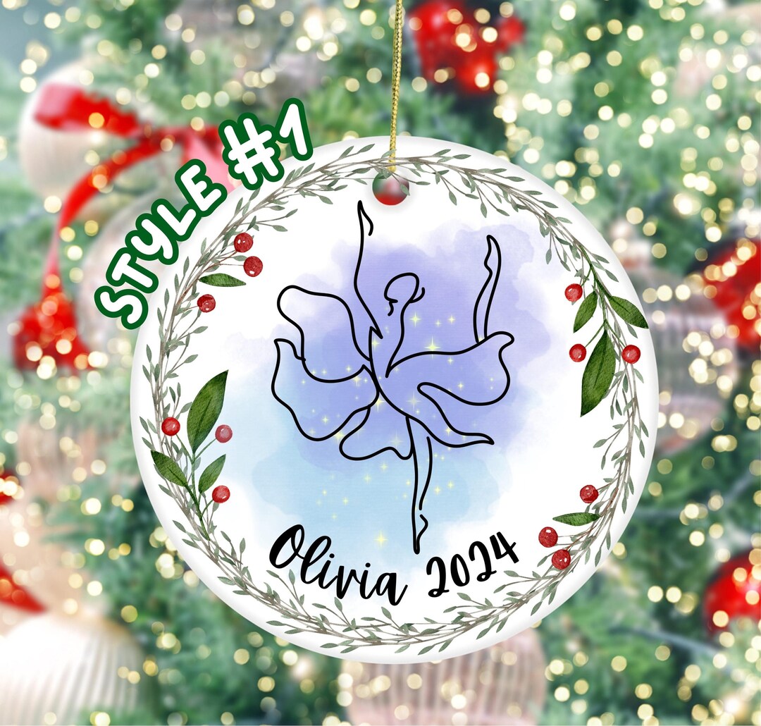Custom Dance Christmas Ornament, Personalized Gift for Dancer, Ballet ...
