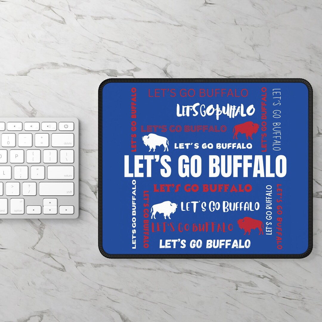 Buffalo Bills Mouse Pad, Let's Go Buffalo, Mouse Pad for Buffalo Bills ...