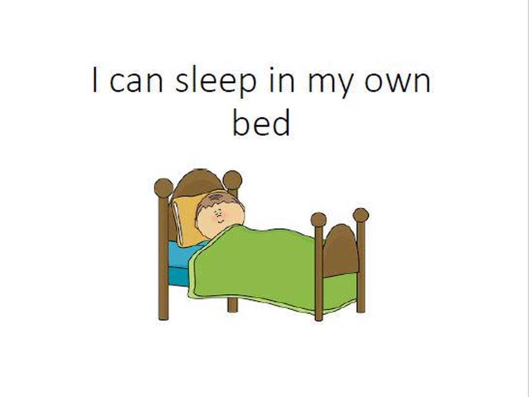 I Can Sleep in My Own Bed Social Story - Etsy