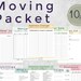 Moving Packet // Printable Checklists & Worksheets - Etsy