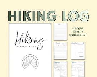 Hiking Journal Fillable Trail Journal, Walking Log, Travel Planner ...