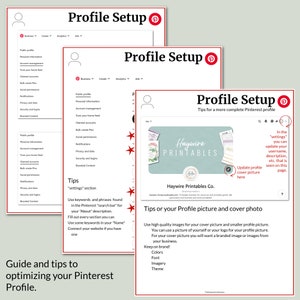Pinterest Mini Planner //PDF Printable Checklists - Etsy