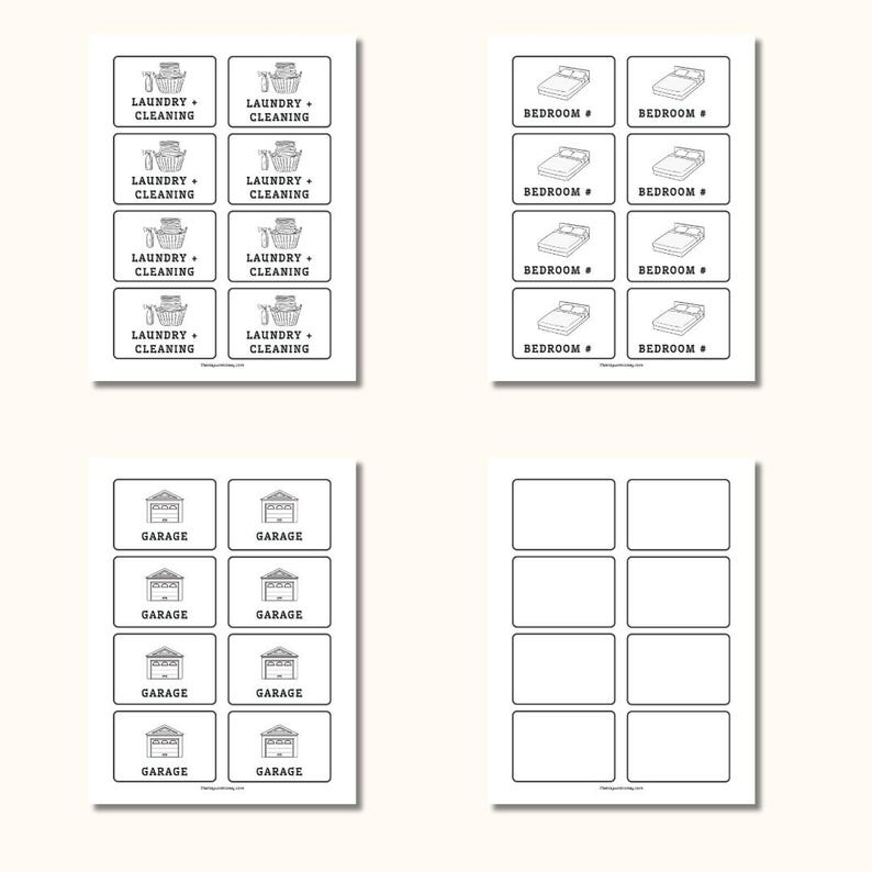 Moving Packet // Printable and Fillable Checklists - Etsy