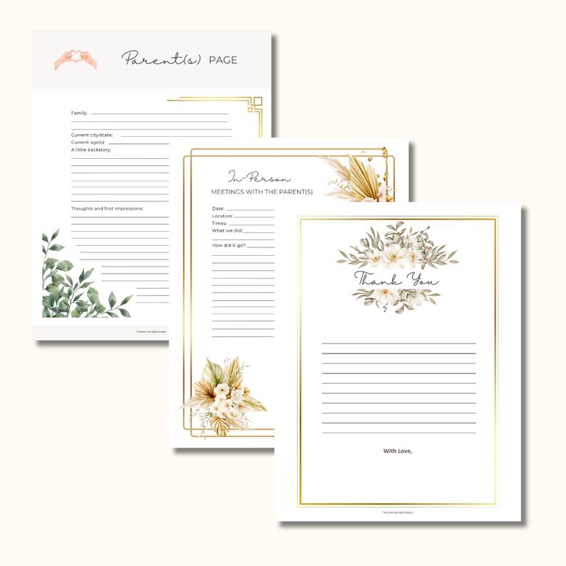 Printable Surrogacy Journey Journal for Gestational Carrier | Keepsake ...