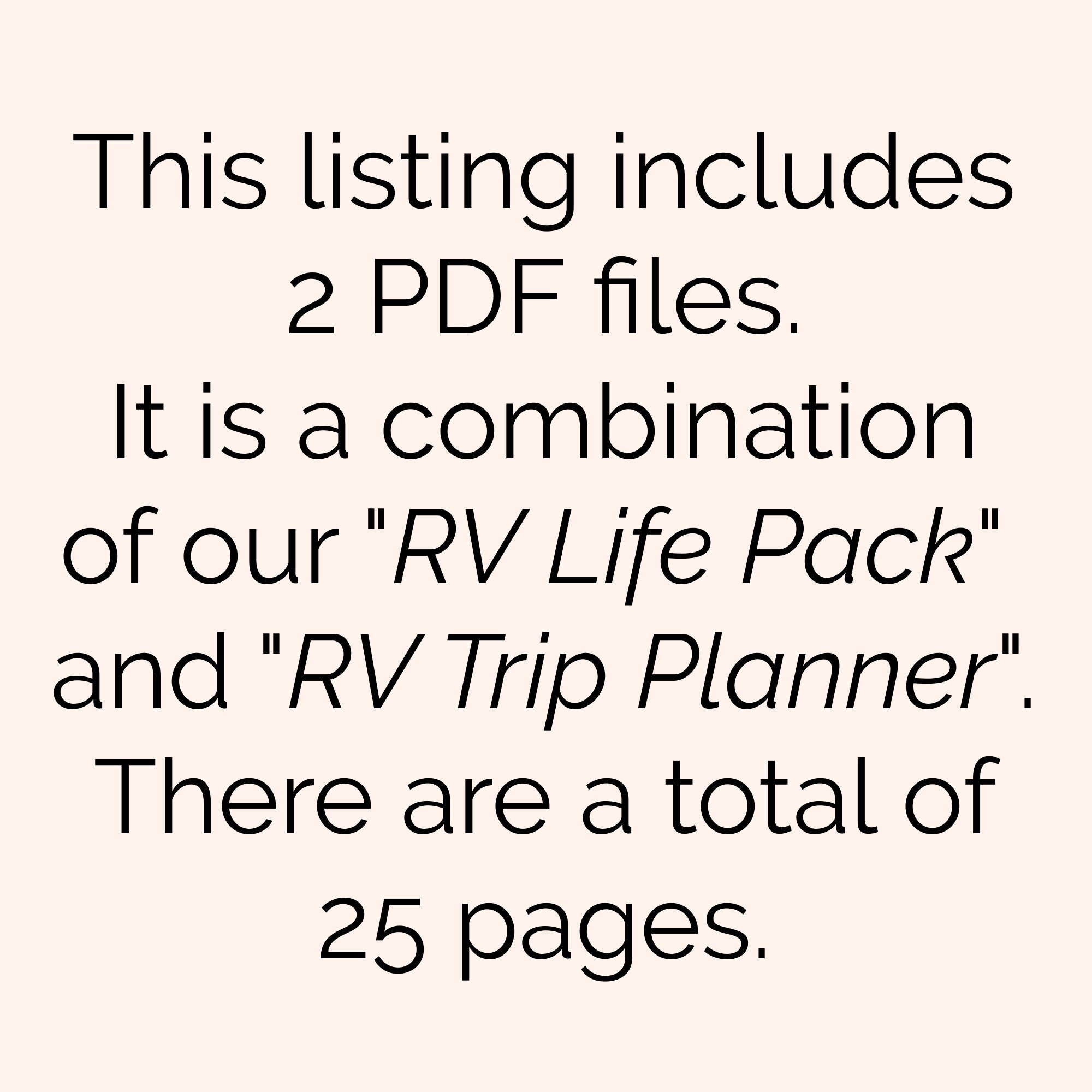 RV Trip & RV Life Worksheets fillable / Editable // Rv Living ...