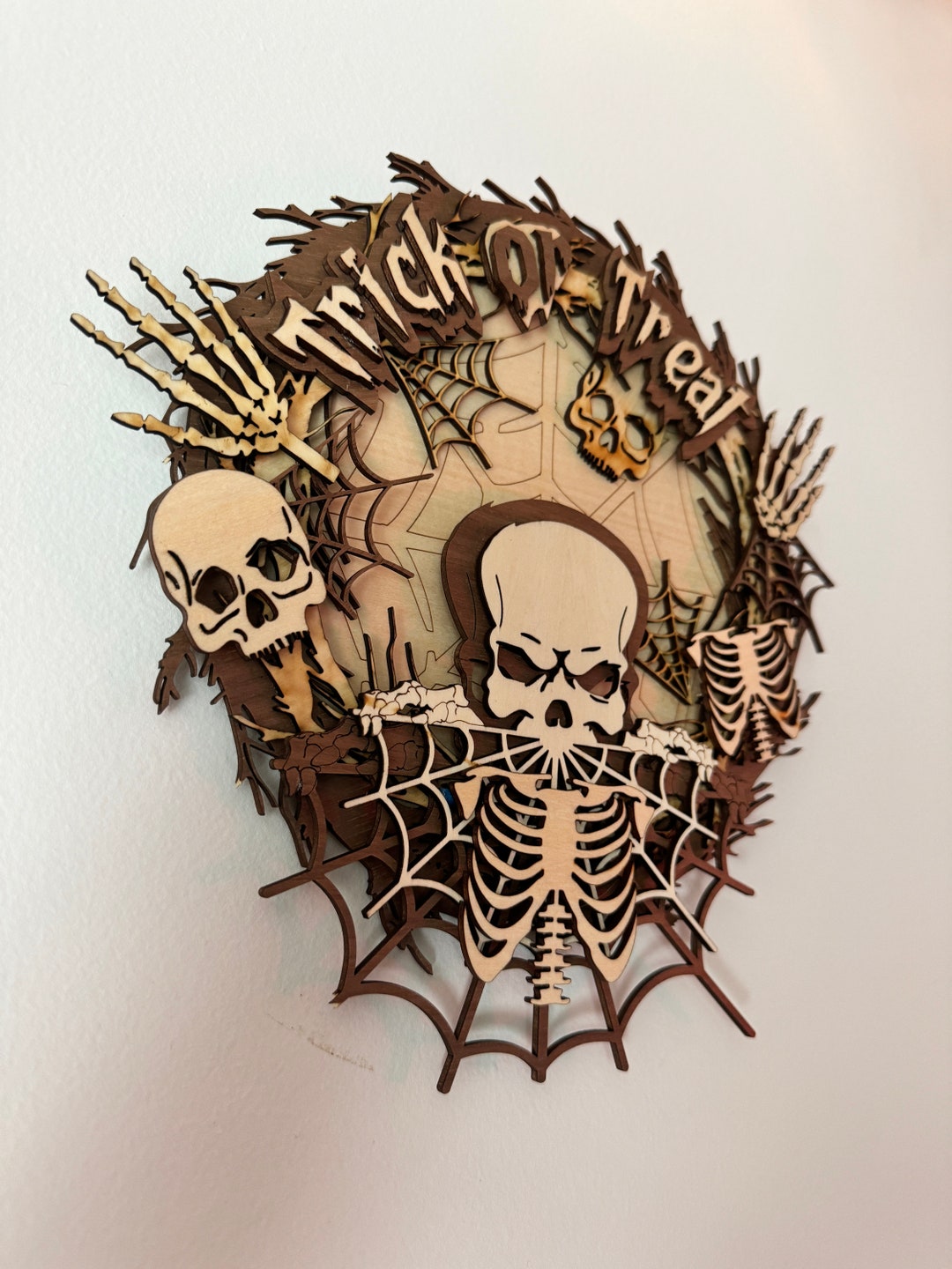Halloween Skeleton Wall Decoration - Etsy
