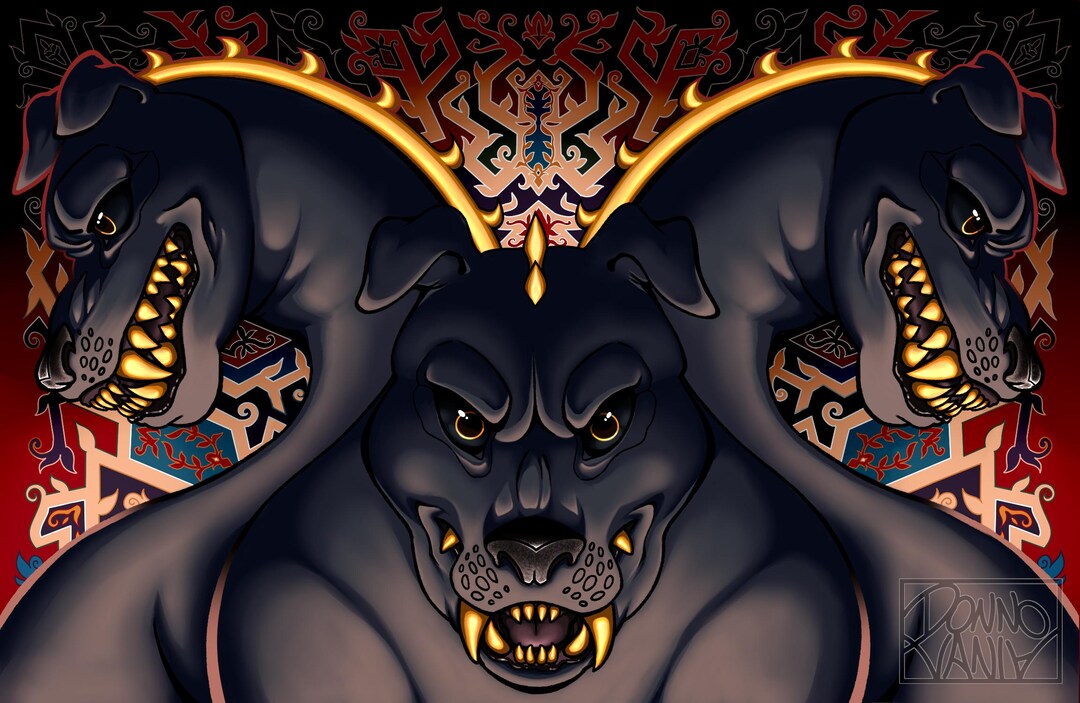 Cerberus Art Print - Etsy