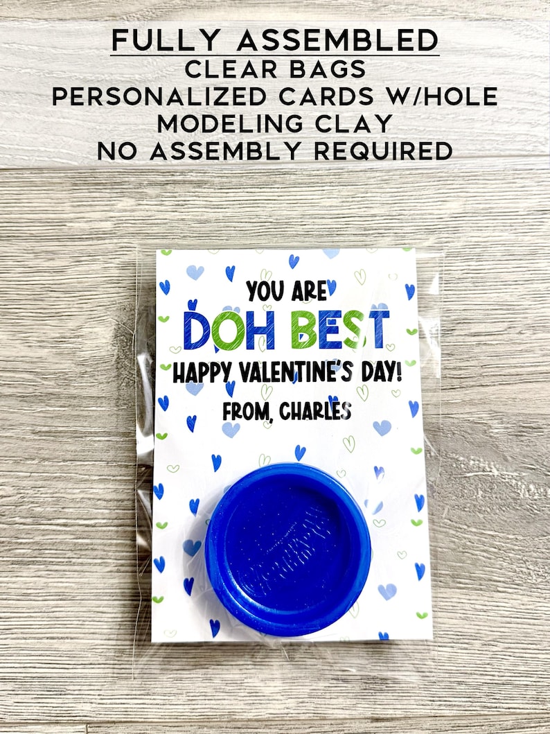 Valentine Mini Dough Favors – You Are Doh Best Classroom Valentines ...