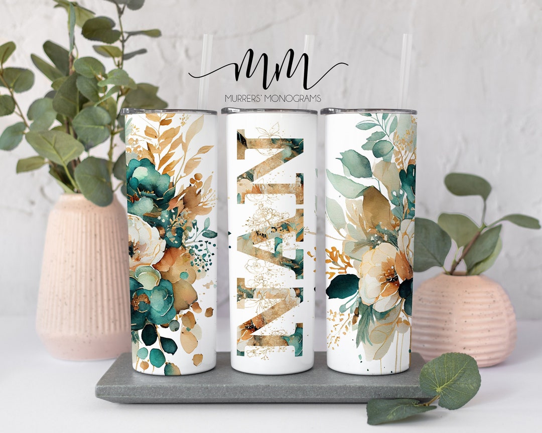 Floral Nan Tumbler for Mother's Day Gift for Nan, Nan Travel Cup for ...
