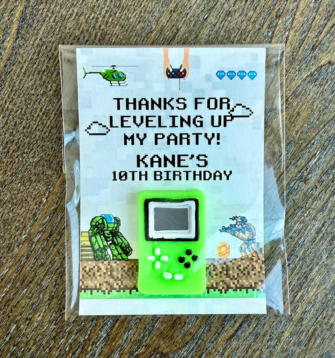 Gaming Party Favors, Video Game Party Favors, Gamer Birthday, Gamer ...