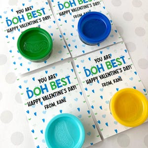 Valentine Mini Dough Favors – You Are Doh Best Classroom Valentines ...
