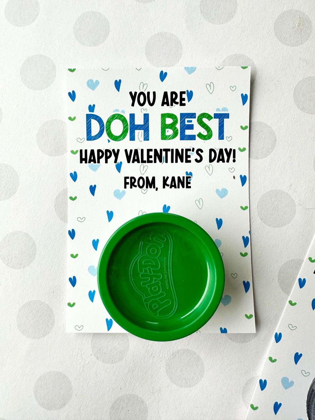 Valentine Mini Dough Favors – You Are Doh Best Classroom Valentines ...