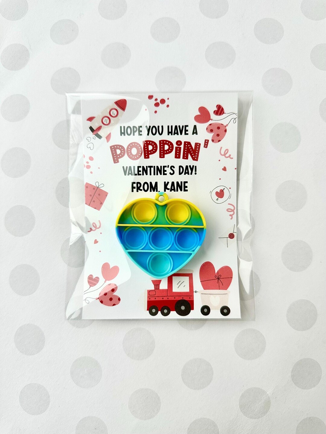 School Valentine Pop It Party Favors, Valentine Class Party Favor ...