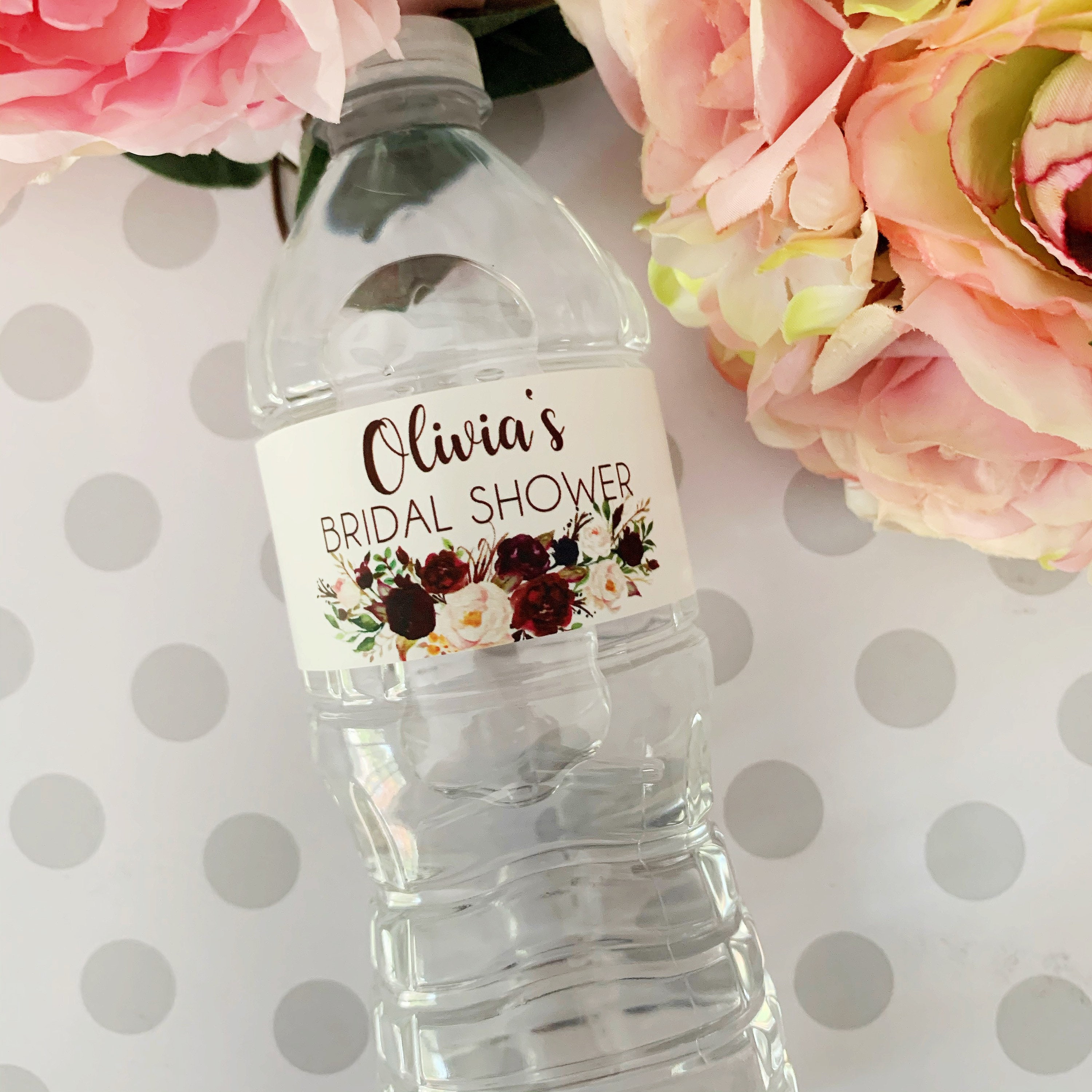 Custom Water Bottle Labels Water Bottle Stickers Wedding - Etsy