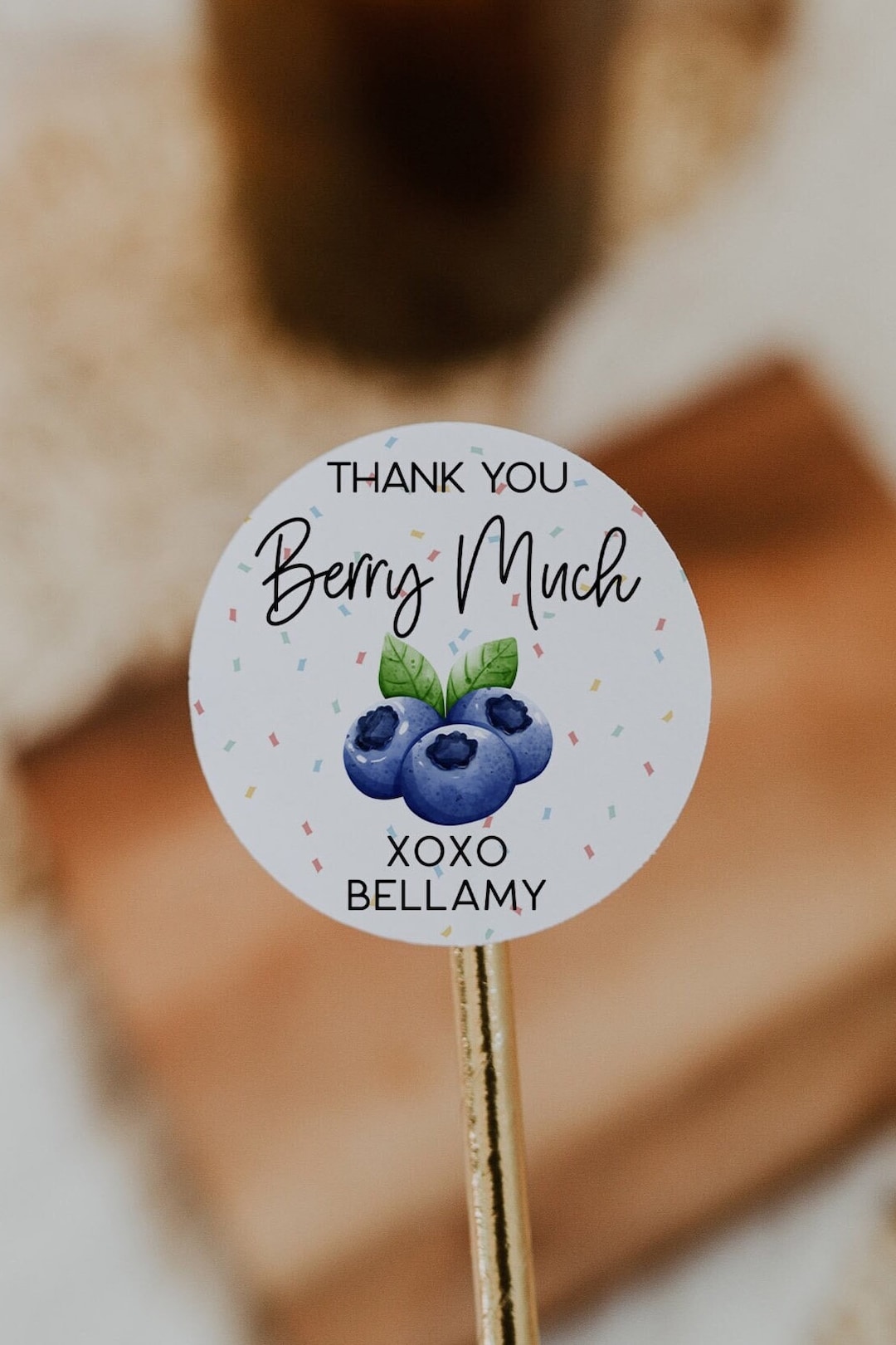 Blueberry Baby Shower Favor Labels, Blueberry Baby Shower, Blueberry ...