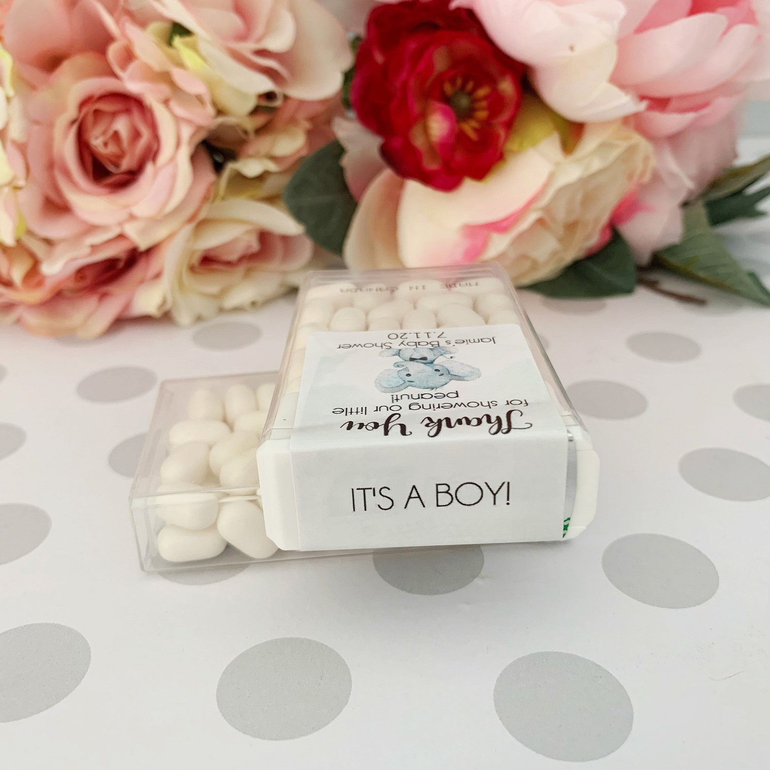 Elephant Baby Shower Tic Tac Label Favors Baby Shower Favor | Etsy