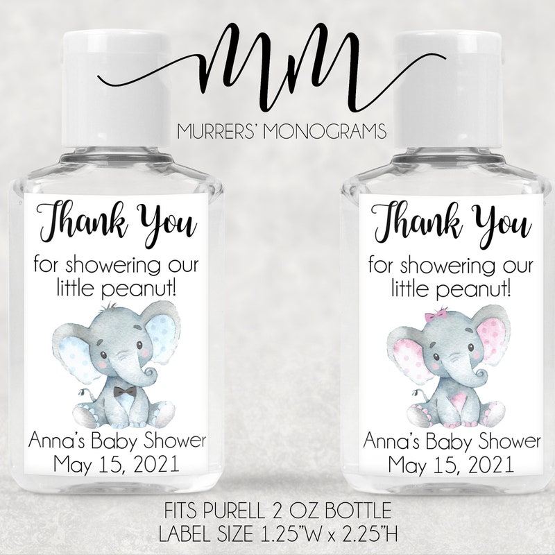 Elephant Labels - Etsy