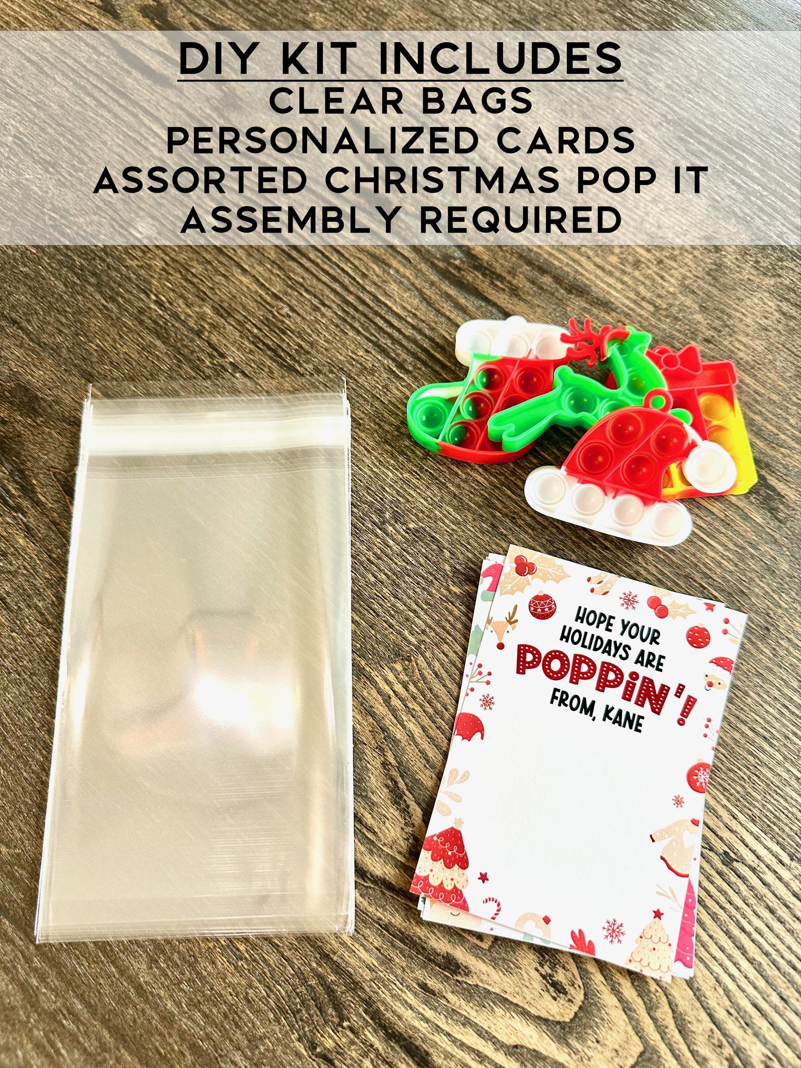 School Christmas Pop Fidget Party Favors, Holiday Class Party Favor ...