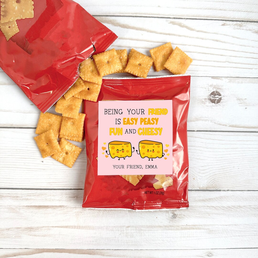 Chip Valentine Sticker, Classroom Valentine Sticker, Preschool ...