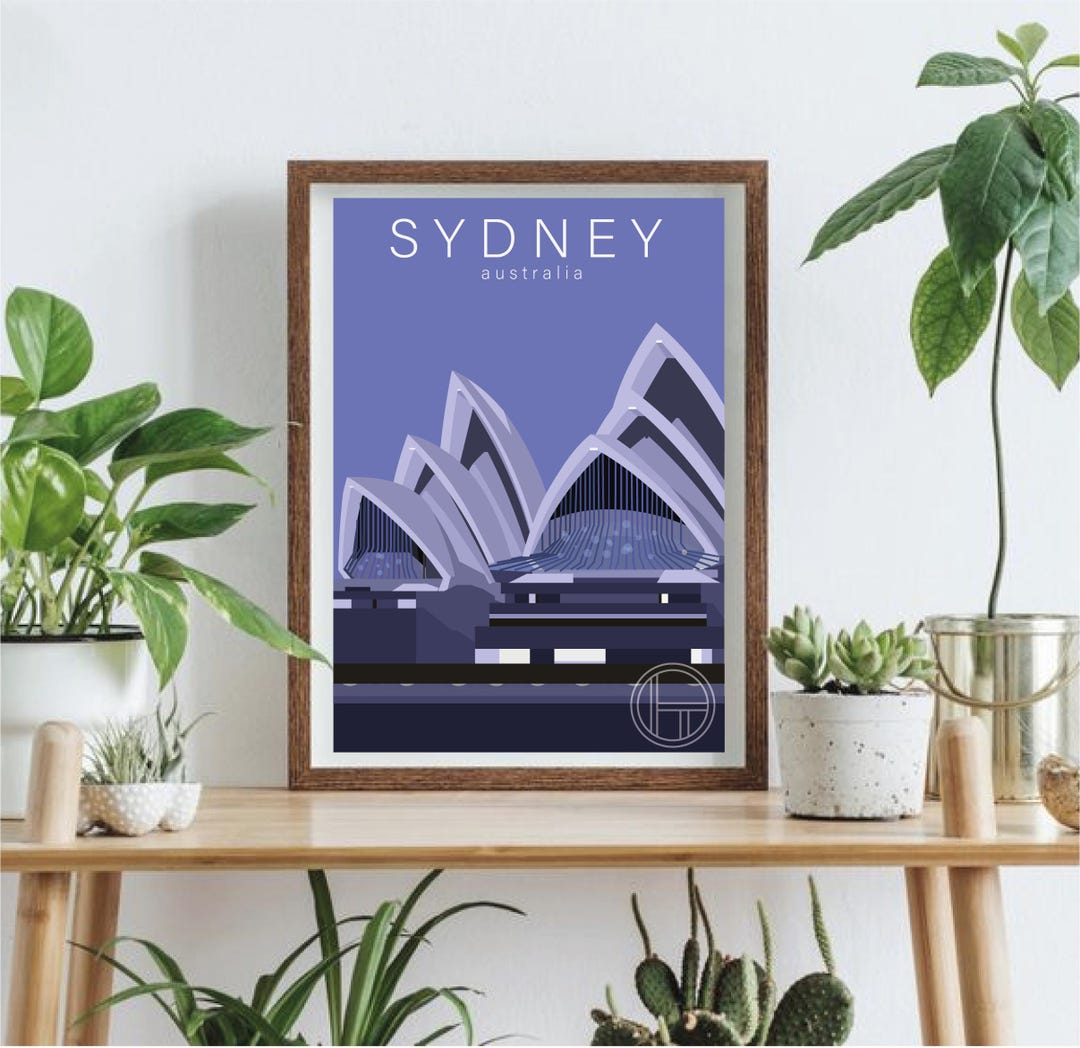 Sydney Opera House Travel Print Wall Art Sydney Wall Hanging Home Décor ...