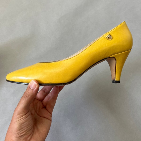 Yellow Pumps - Etsy