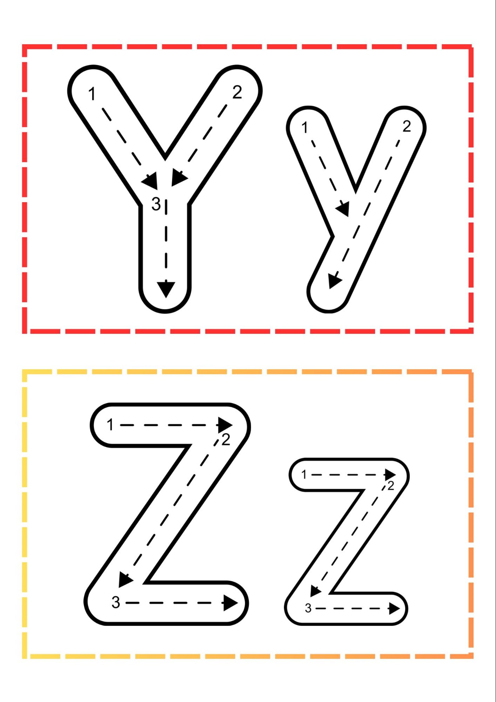 Alphabet Tracing Worksheets | A-Z Handwriting Practice (digital ...