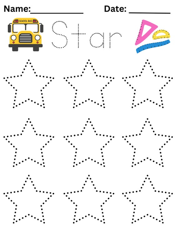 Hojas De Trabajo Para Trazar Formas En Preescolar