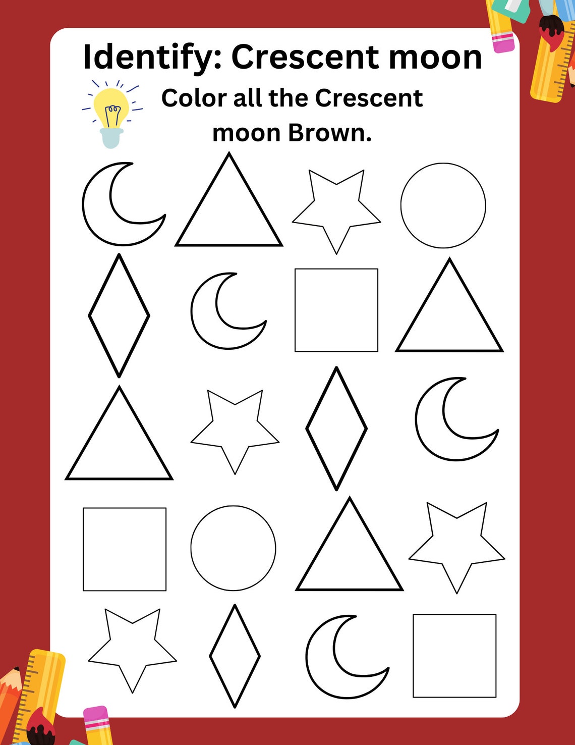 Shapes Coloring Pages, Printable Shapes Coloring Pages, Coloring Pages ...