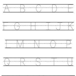 Uppercase Lowercase Alphabet Tracing Worksheets | 55 Printable ...