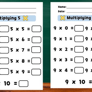 Math Worksheets 10 Printable Multiplication Practice Worksheets for ...