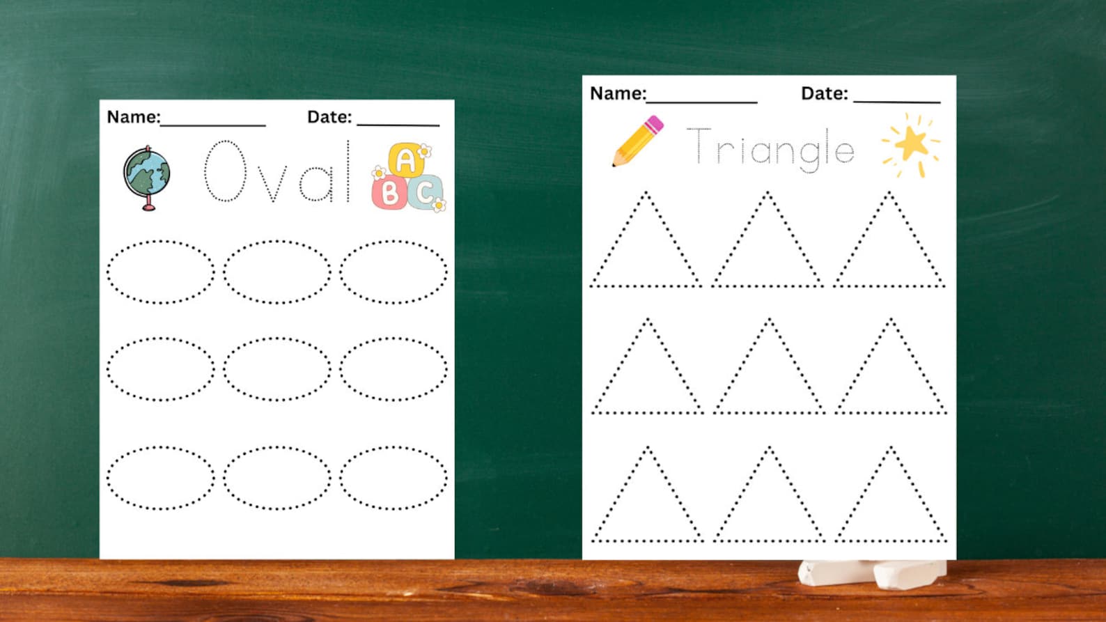 Preschool Shape Tracing, Basic Shape Tracing, Shape Tracing Worksheets ...