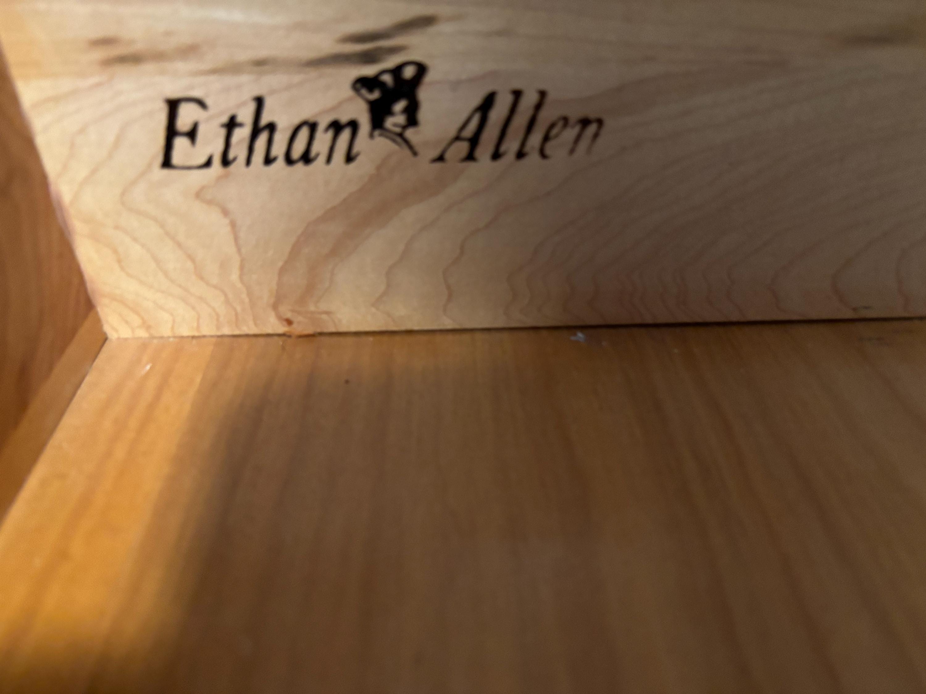 Ethan Allen Heirloom Maple Colonial Early American Buffet/hutch - Etsy