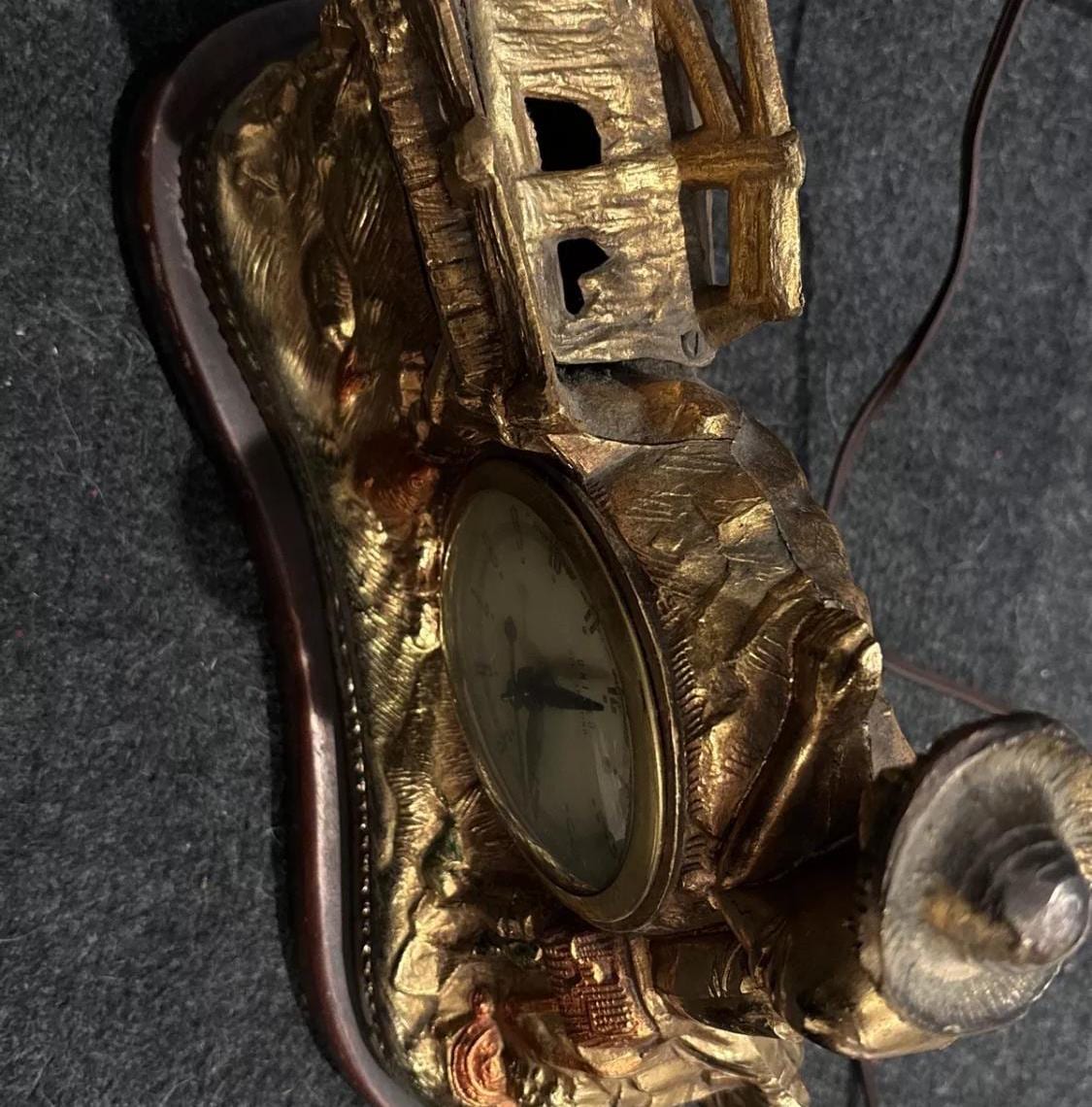 Vintage Desk Clock Tom Sawyer - Etsy