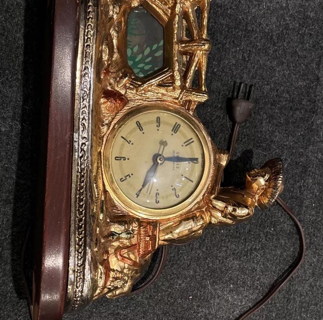 Vintage Desk Clock Tom Sawyer - Etsy