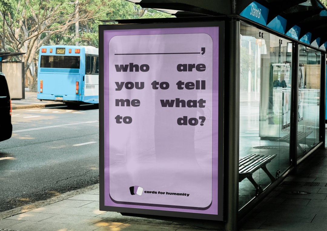 INSTANT DOWNLOAD Audacity Cards for Humanity Digital Print Poster 24 X ...