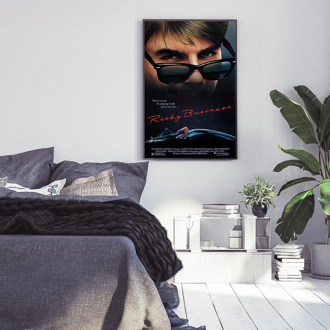 1983 Classic Film Risky Business Movie Poster Quality Canvas Print ...