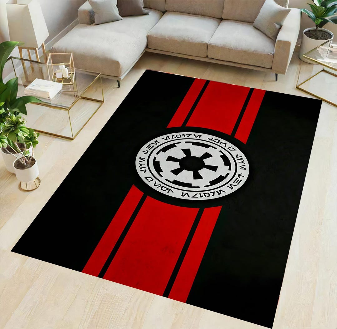 Star Wars Rug: Galactic Empire Logo, Modern Home Decor - Etsy