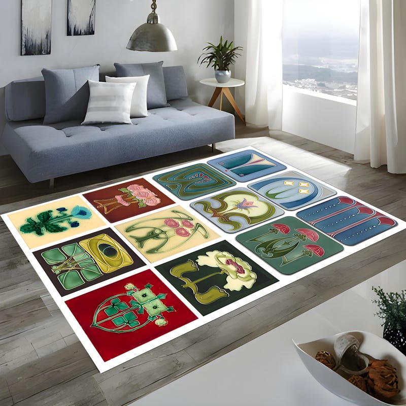 Patchwork Carpet - Etsy