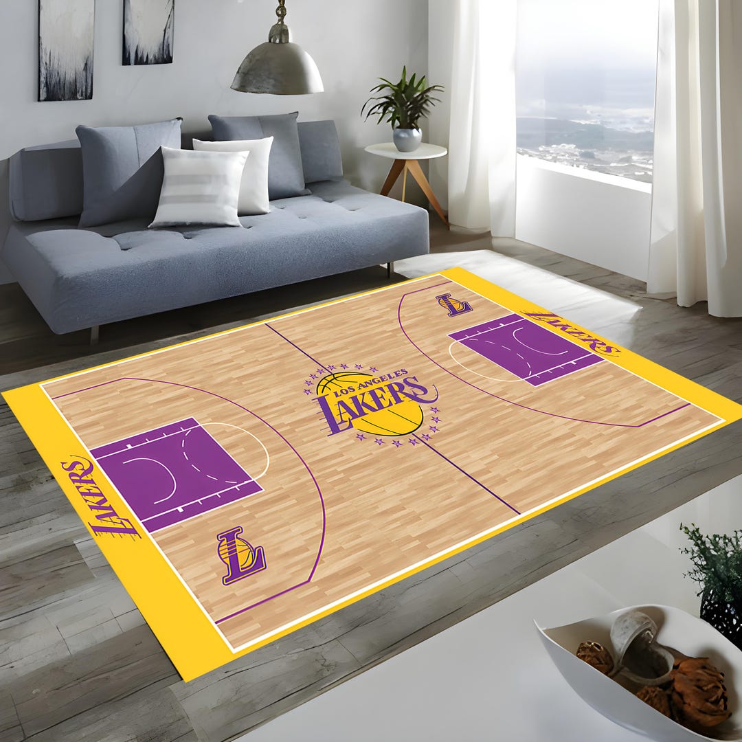 Basketball Court Rug,sports Fan Rug,basketball Lover Gift,basketball ...