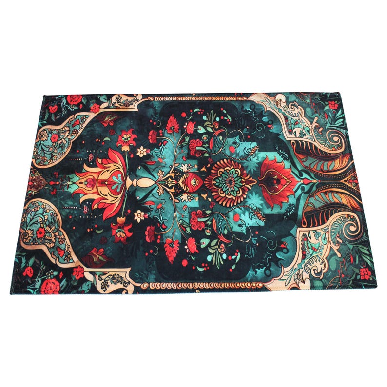 Peacock Area Rug: Luxurious Feather Design, Modern Home Decor - Etsy