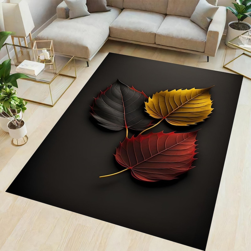 Leaf Rug - Etsy