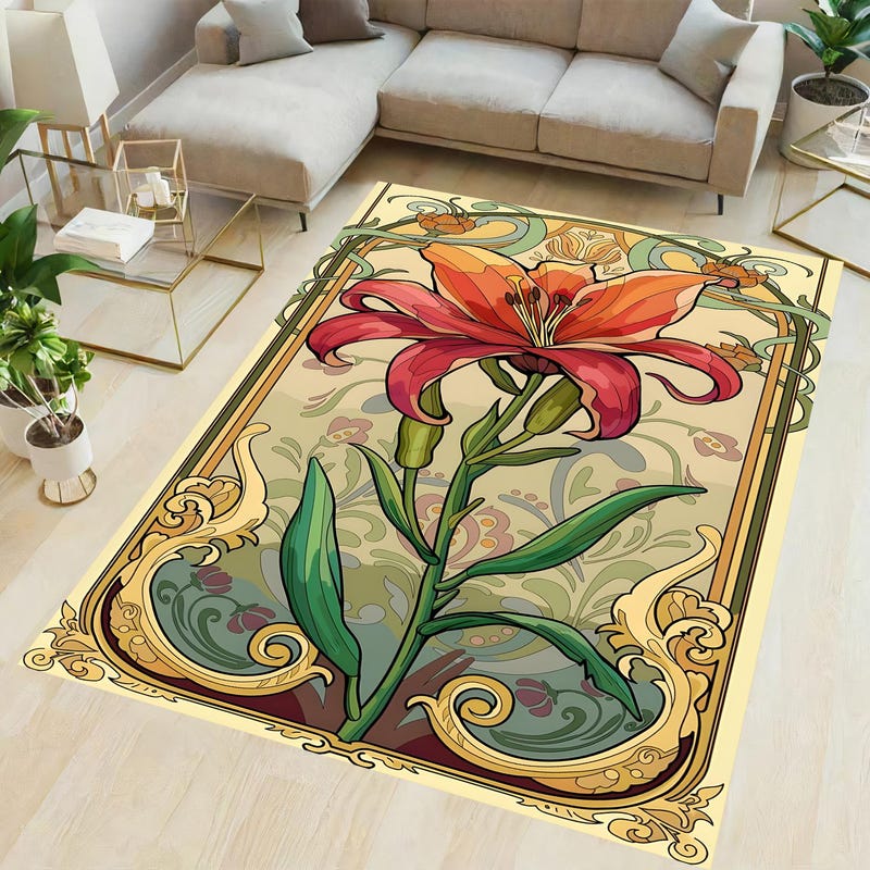 Flower Rug - Etsy